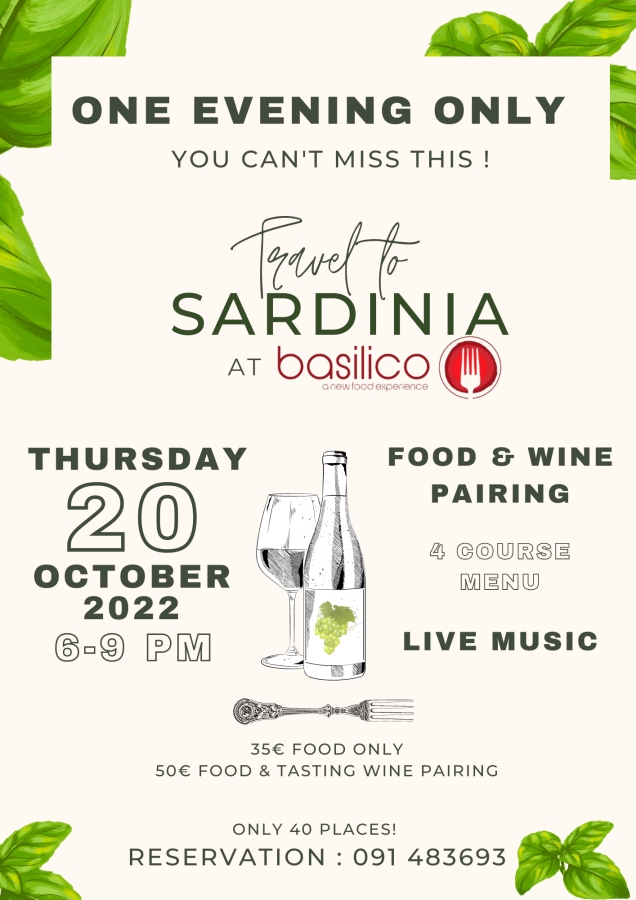 Lunch Menu - Basilico Restaurant